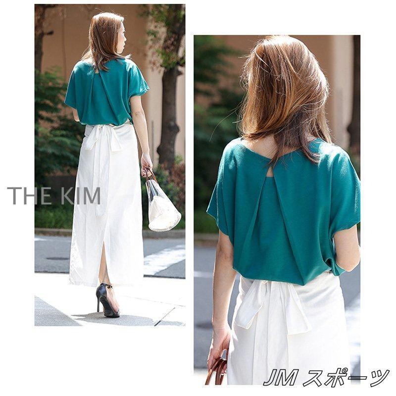 トップス レディース 夏 半袖 きれいめ おしゃれ 30代40代 上品 夏Tシャツ 半袖ブラウス カットソー カジュアル 通勤 オフィス 女性 : KSMCヤフーショップ - 通販 ...