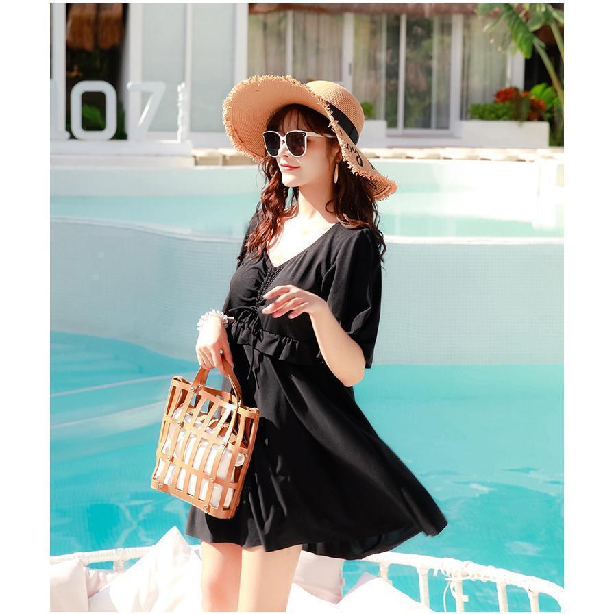 大きいサイズ 水着 レディース 体型カバー ワンピース ぽっちゃり 30代 40代 50代 60代 ママ水着 リゾート : KSMCヤフーショップ - 通販 - Yahoo!ショッピング