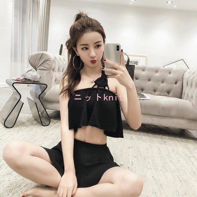 水着レディースビキニ 黒 ハイウエスト フリル スカート オフショル 高校生 大学生 リゾート 海外旅行 ハワイ グアム 沖縄 10代 20代 30代 40代 50代 : KSMCヤフー ...