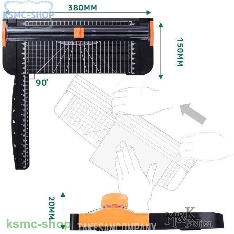 ミニ裁断機 紙裁断機 B4 A4 B5 A5 B6 B7 サイズ対応 ヨコ対応 10枚裁断 310X100mm ポータブル 携帯便利 軽量 仕事 業務用 安全 DIY 簡単 : KSMCヤフー ...