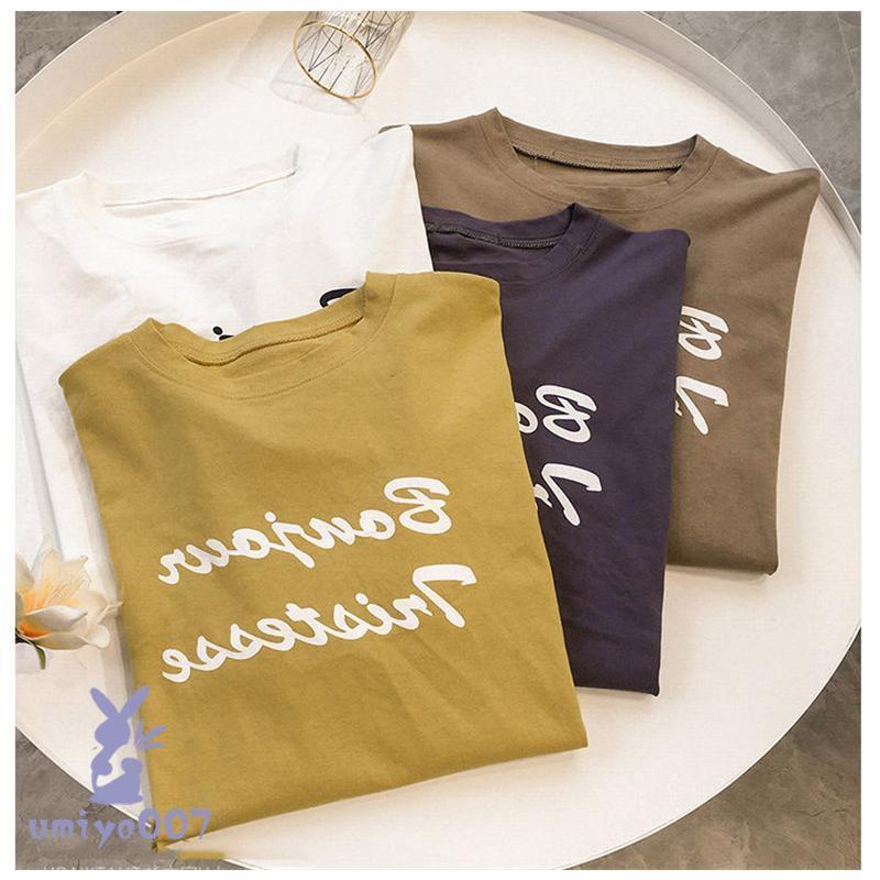 tシャツ レディース 半袖 カットソー 夏 春 トップス UV ロンT ロング 文字 サイドスリット プルオーバー インナー 大きめ 薄手 体型カバー : KSMCヤフーショップ - 通販 ...