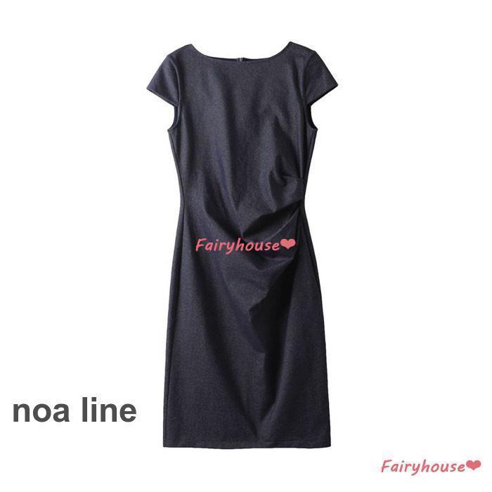 ワンピース レディース 40代 きれいめ 膝丈ワンピース 春夏 半袖ワンピース 薄手 デニムワンピース タイトスカート オシャレ韓国風 大人上品 通勤 お出かけ : xn-058t82n107 ...