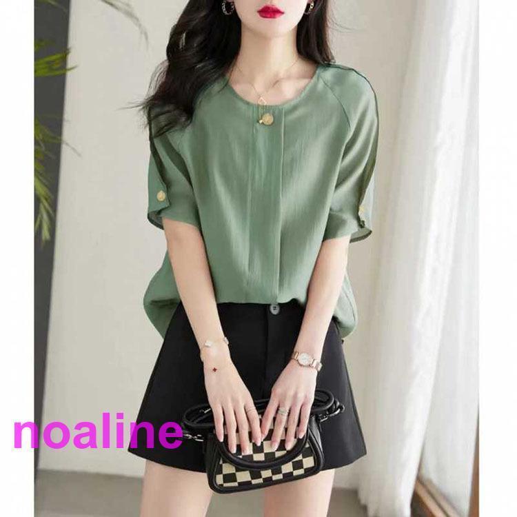 トップス ブラウス レディース 春夏 半袖 オフィス カジュアル 通勤 きれいめ おしゃれ 20代 30代 40代 50代 : KSMCヤフーショップ - 通販 - Yahoo!ショッピング