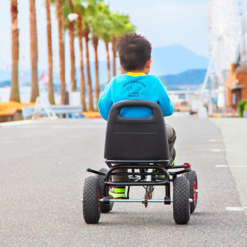 乗用玩具 足こぎ ペダルカー ブレーキ付き 4才〜 子供用 ゴーカート 4