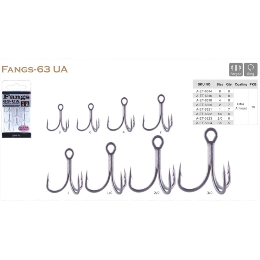 BKK FANGS63-UA トレブルフック : グッドオープンエアズ マイクス - 通販 - Yahoo!ショッピング