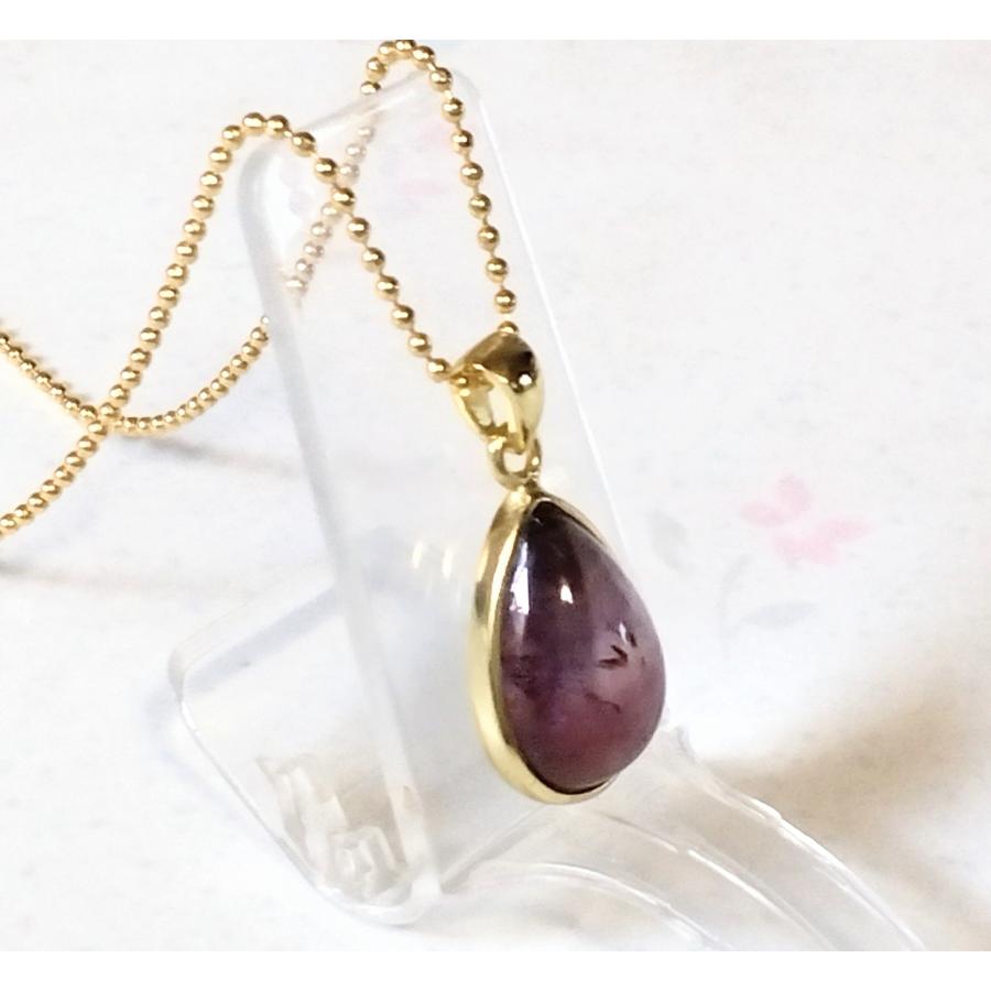 18kGP仕上げ3Aカコクセナイトインアメジストのゴールドネックレス : 工房heartヤフー店 - 通販 - Yahoo!ショッピング
