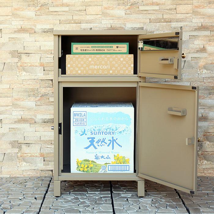 宅配ボックス付 ポスト Mina ミーナ / スタンドポスト 郵便受け ポスト 宅配BOX付き 宅配ボックス 置き配 再配達防止 北欧風 モジュ MOJYU PBX-062 PBX-063 ...