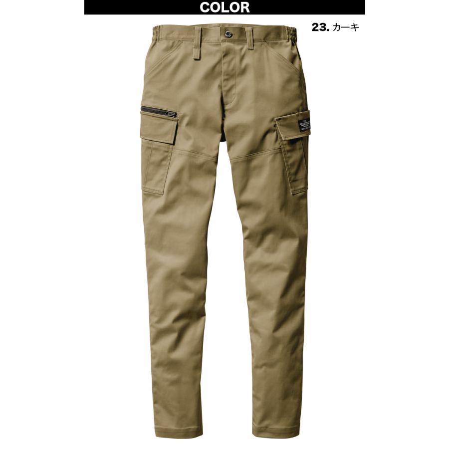 BURTLE バートル カーゴパンツ（ユニセックス）482 製品洗い加工 スリム ストレッチ テーパード 伸長率18% コスパ お手頃 メンズ レディース 春夏 作業服 作業着 : 武蔵野 ...