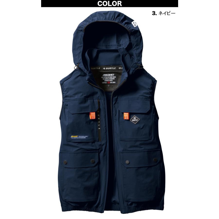 BURTLE バートル エアークラフト 2024年モデル ACベスト（ユニセックス） AC2034 単品 UVカット AIRCRAFT フルハーネス 電動ファン用ウェア 作業着 : 武蔵野 ...