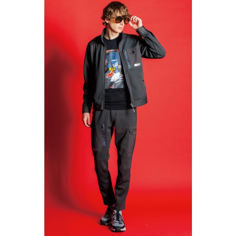 アイズフロンティア H.B.ストレッチカーゴパンツ 3952 透け防止 ニット素材 作業服 作業着 オールシーズン かっこいい おしゃれ I'Z FRONTIER : 武蔵野ユニフォーム 空調 ...