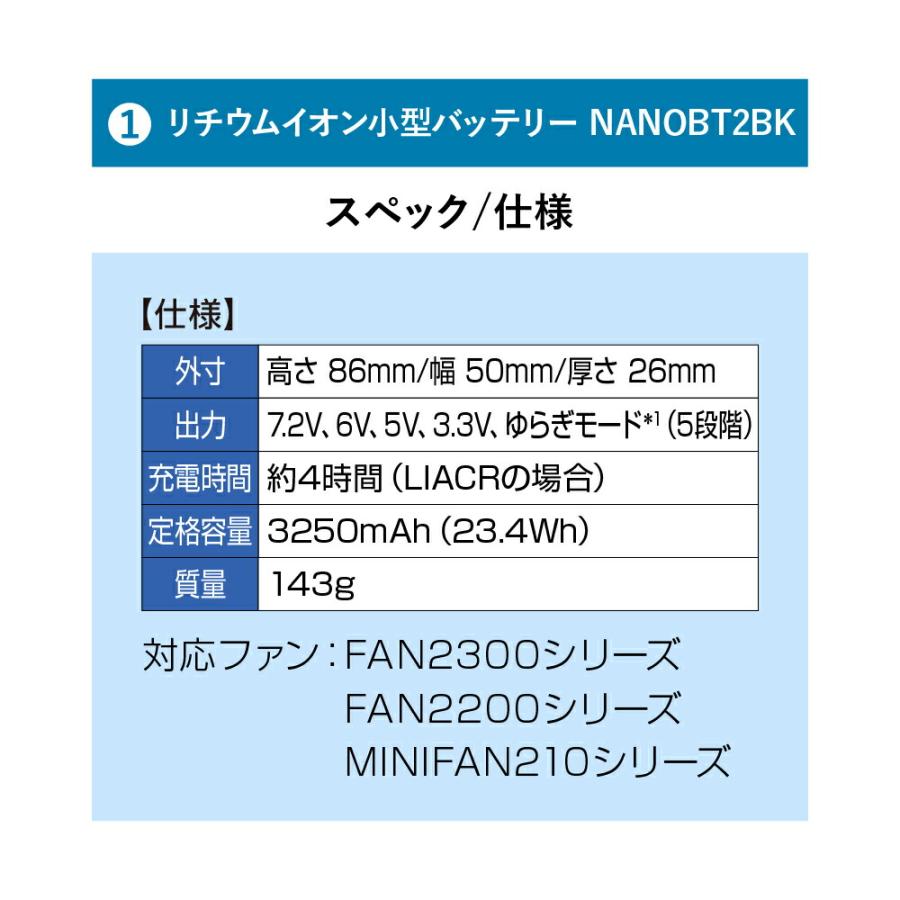空調服 バッテリーセット LINANO2BK :LINANO2BK:株式会社空調服直営店 - 通販 - Yahoo!ショッピング