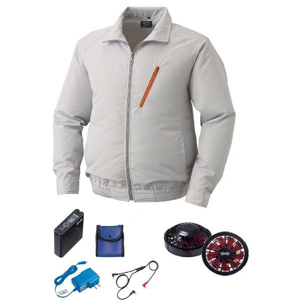 KU90510 空調服 R ポリエステル製 FAN2200BR・RD9261・LISUPER1セット シルバー LL : 龍口農園ImportDivision - 通販 - Yahoo!ショッピング