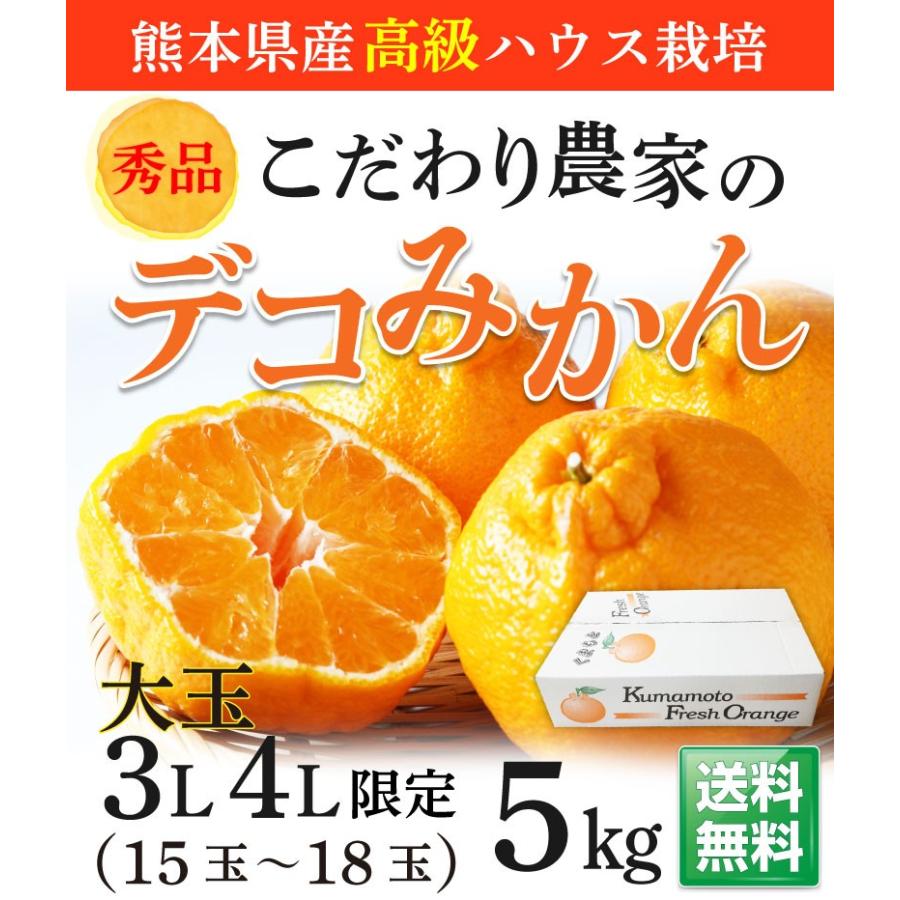 ギフト 果物 デコみかん 3L・4L×3kg 熊本 不知火 秀品 デコポンと同等 8〜10玉 ギフト 送料無料 産直 甘い 贈答用 Y常 : kdm03-3kg : くいしんぼうドットコム ...