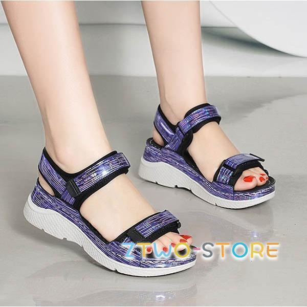 スポーツサンダル レディース 軽量 夏 サマー シューズ 靴 女性 大人 厚底 美脚 シンプル 涼しい 大きいサイズ アウトドア : hhh-718-cc57xp238 : ku-store ...