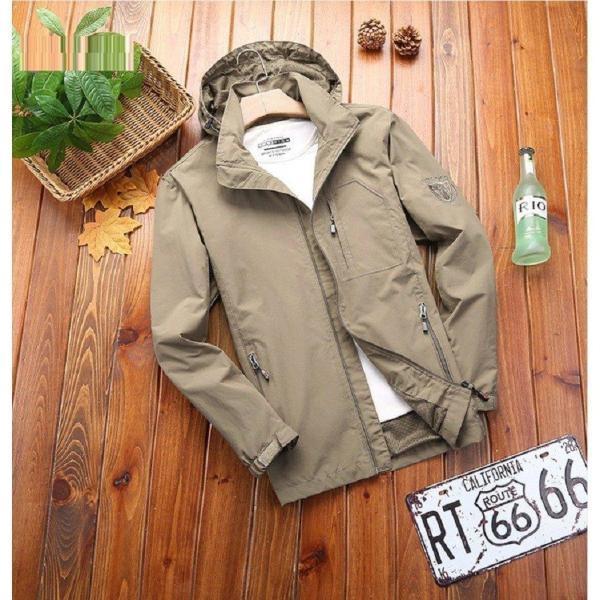 フード付き ソフトシェルジャケット メンズ マウンテンパーカー ウインドブレーカー ハイキングジャケット 薄手 防風 バイクウェア 登山ウェア 無地 春秋 : wiwi-102268x ...