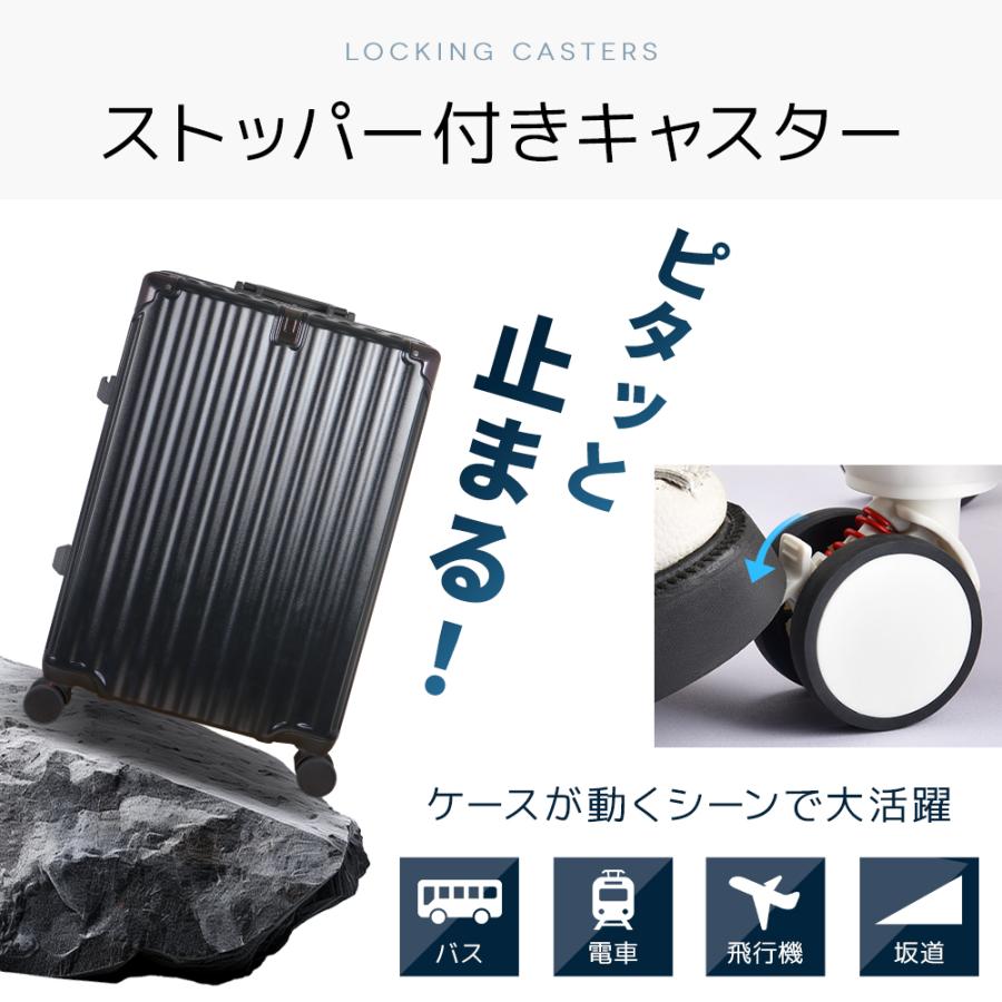 BARGOCH スーツケース キャリーケース 機内持ち込み 軽量 大型 アルミフレーム 耐衝撃最強 ストッパー付き S M L サイズ 静音 ハードケース TSAロック 2泊3日 2025 ...