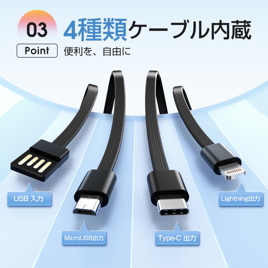 モバイルバッテリー 急速充電 軽量 小型 6台同時充電 大容量 45800mAh 4本ケーブル内蔵 ホワイト : cdb--k097l--wh : KuKuYa - 通販 - Yahoo!ショッピング