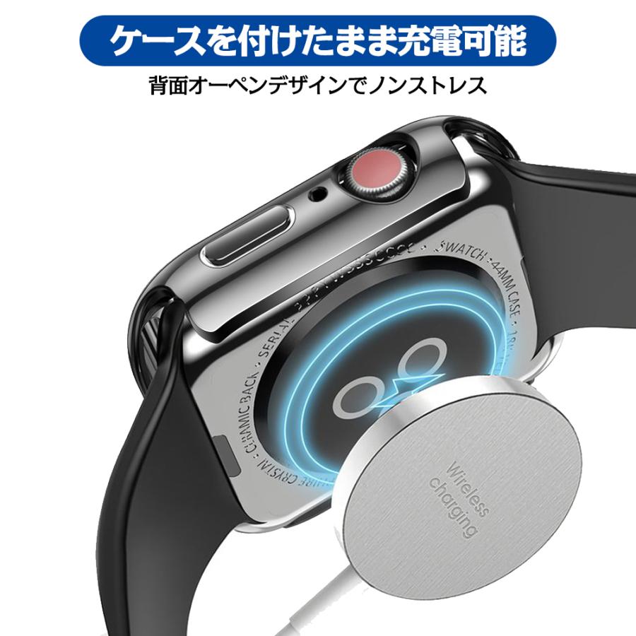 2個セット AppleWatch アップルウォッチ Series6 SE カバー ケース Series5 Series4 全面保護 耐衝撃 ...