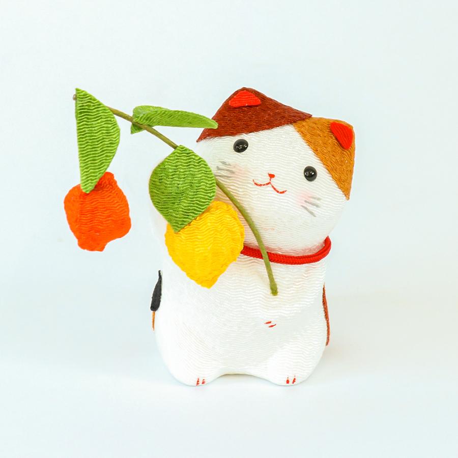 なーむくまちゃん工房 お盆飾り ちりめん 三毛猫とお盆飾り (40-889) ペット 供養 縮緬 牛 馬 茄子 胡瓜 ほうずき 猫 精霊棚 盆提灯 初盆 新盆 日本製 国産 : 仏壇・位牌 ...