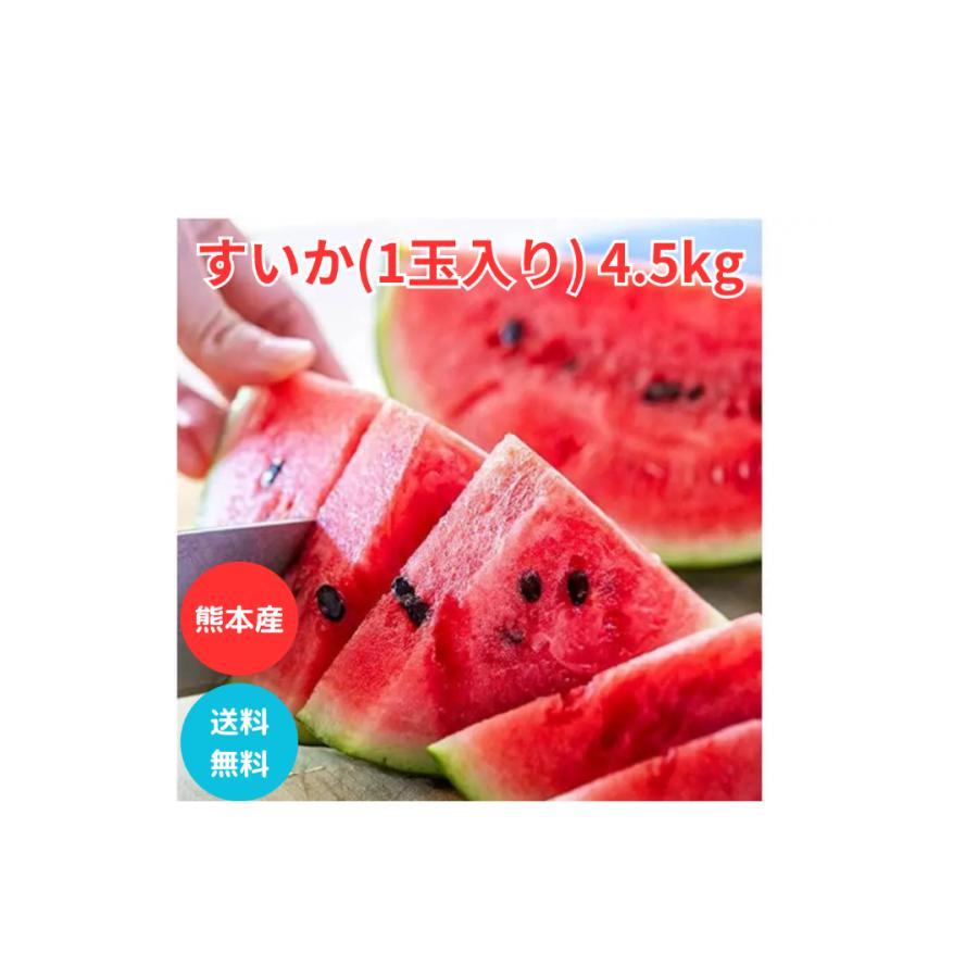 くまもと食彩の力 産地直送 熊本 すいか 1玉 約4Kg 2Lサイズ以上 特A優品【001】 西瓜 熊本県産 果物 フルーツ ギフト プレゼント用【バイヤー推奨商品】 : くまもと食彩の力 ...