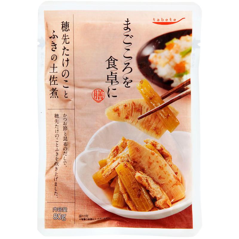 【国分】tabete まごころを食卓に 膳 ＜穂先たけのことふきの土佐煮＞ 80g×10袋 : くまの中谷商店 - 通販 - Yahoo!ショッピング