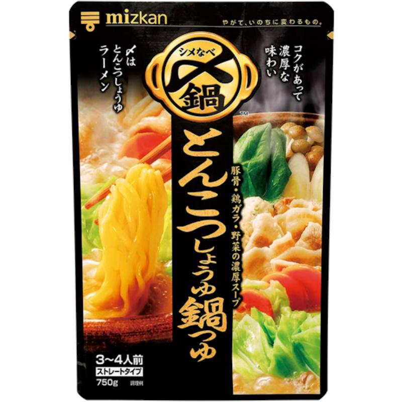ミツカン 〆まで美味しい とんこつしょうゆ鍋つゆ ストレート 750g : くまの中谷商店 - 通販 - Yahoo!ショッピング
