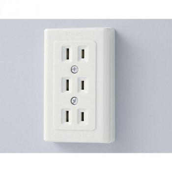 ELPA 薄型トリプルコンセント A-54H(W) : 熊取屋 - 通販 - Yahoo!ショッピング