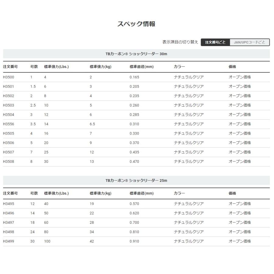 DUEL DUELデュエル TBカーボン ショックリーダーフロロ25Lb7号8号30m : kumutreeヤフーショップ - 通販 - Yahoo!ショッピング