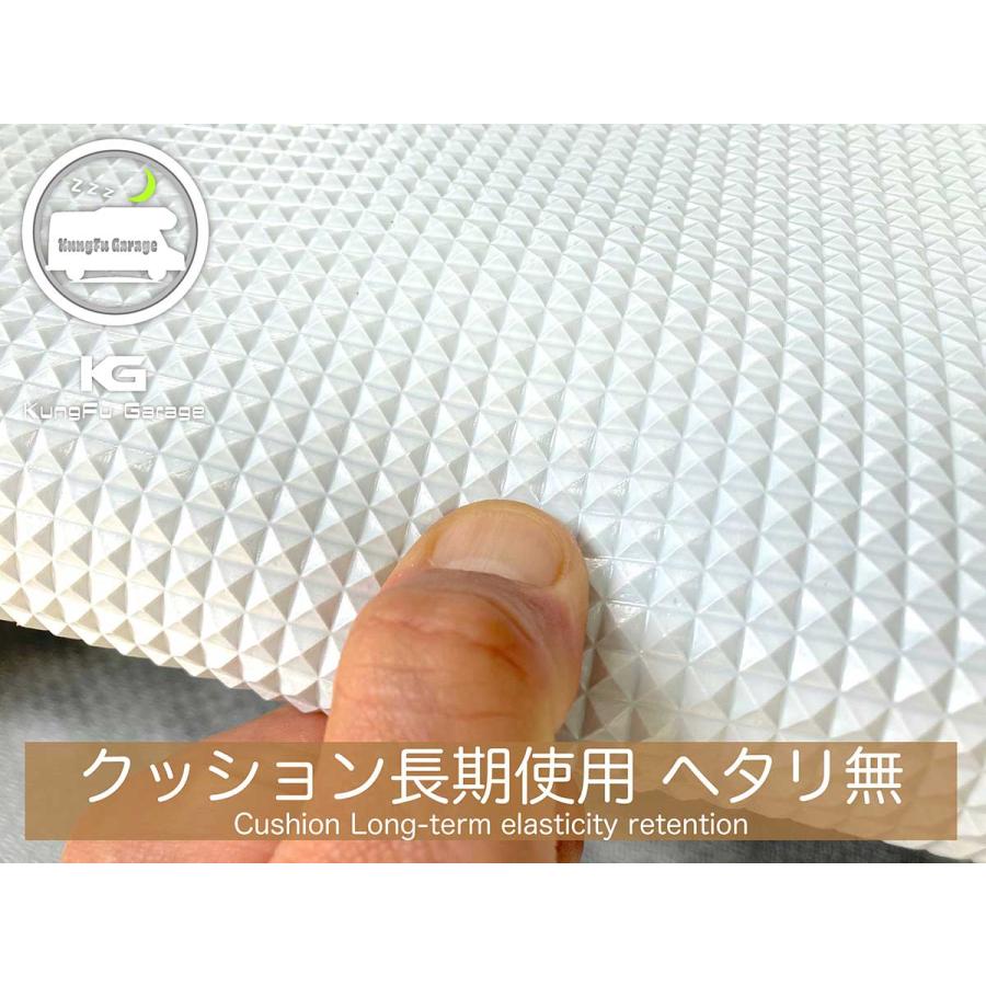 ハイゼットカーゴ クルーズ S321V ベッドキット 助手席側用 2分割式 白 車中泊用カスタムパーツ 完成品 光沢ホワイト 工具不要 日本製 : KungFu Garage - 通販 ...