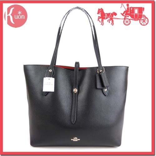 TORY BURCH 【送料無料】【 COACH コーチ 】トートバッグ ポリッシュド ペブルドレザー マーケット Style/37756 ...