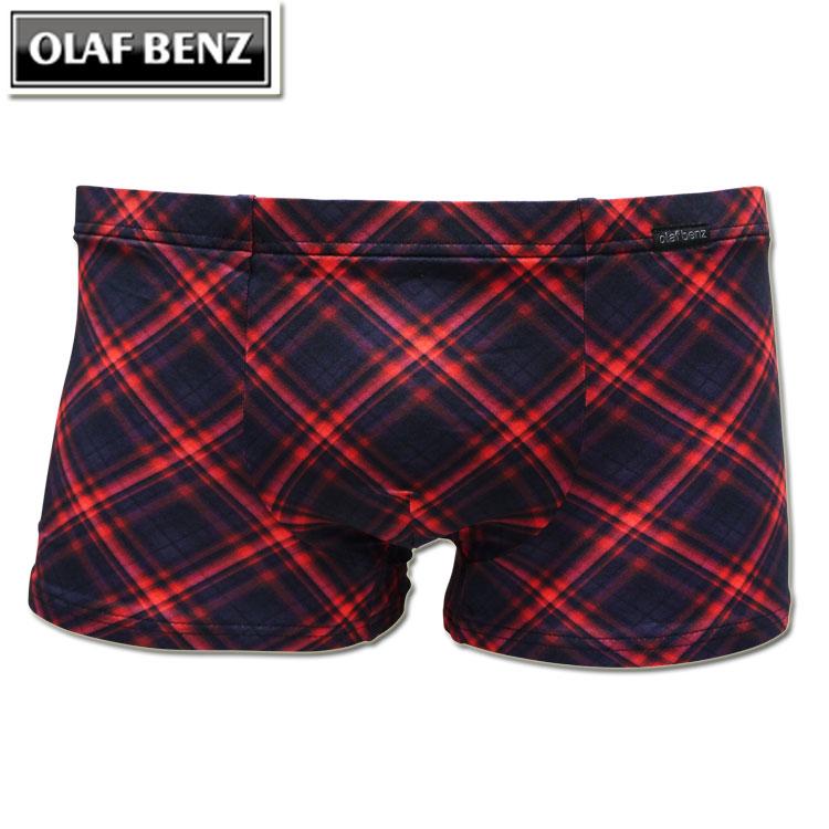 olaf benz ローライズボクサーパンツ OLAF BENZ オラフベンツ RED2426 Check Red Minipants メンズ ...