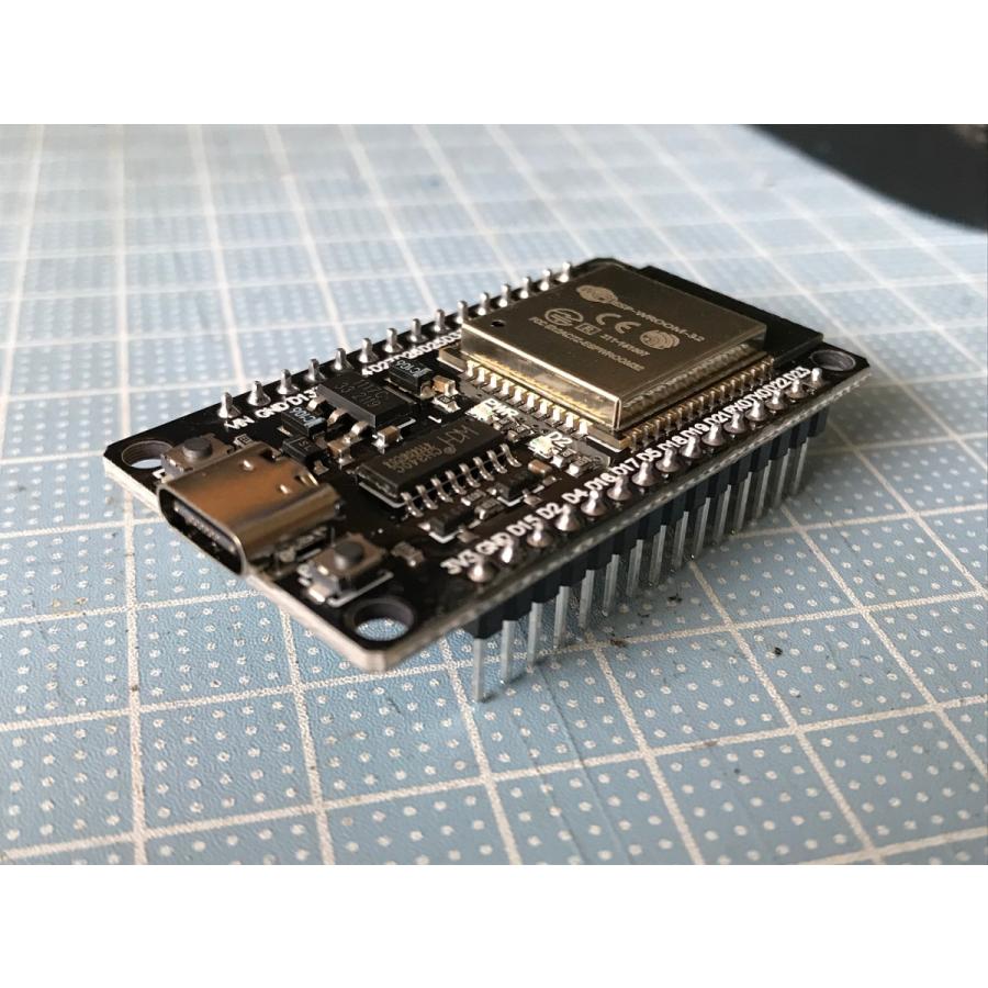 USB TYPE-C ESP32 DEVKIT V1 ESP-WROOM-32 CH340 開発ボード ピンヘッダー実装済 Arduino IDE MicroPython Wi-Fi ...