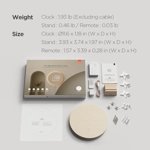 mooas 満月 バックライト ナイトライト LED 壁掛け時計、サイレントウォールクロック、3つの使用モード、平日/週末選択アラーム、壁掛け/ : くらおりショップ - 通販 - Yahoo ...