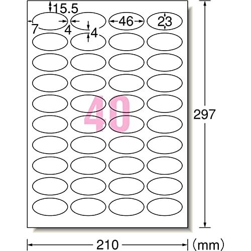 エーワン ポップレボリューション 楕円形 40面 51594 : くらおりショップ - 通販 - Yahoo!ショッピング