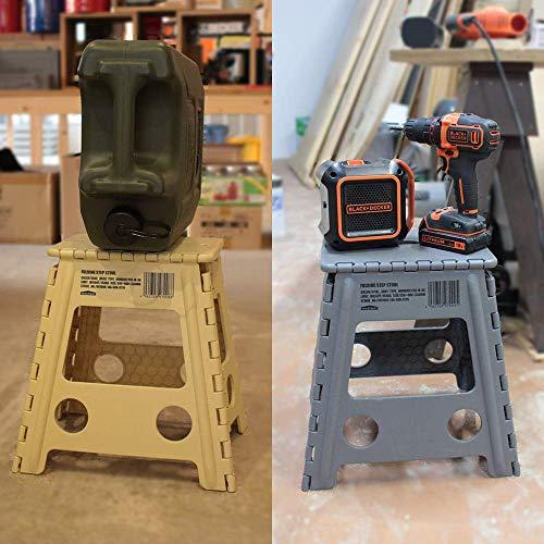 WHATNOTワットノット 折りたたみチェア 踏み台 グレー 幅39×奥33×高40cm FSS-M-SG : くらおりショップ - 通販 - Yahoo!ショッピング