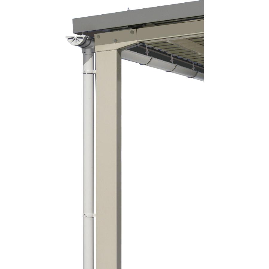 タクボ サイクルポート 自転車置場 屋外 オプション 樋セット SPCT−3L 【柱間2,750ミリ用：追加棟堅樋ナシ】 : くらしの収納館 ...