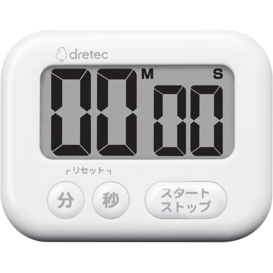 ドリテック 大画面タイマー 「シャボン」 T-614 WT ホワイト （ポスト投函配送 ネコポス） : くらし壱番館 - 通販 - Yahoo!ショッピング