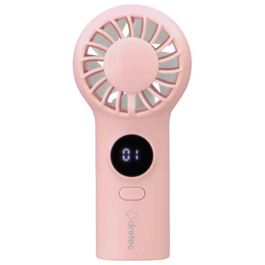ドリテック （宅急便コンパクト） てのひらハンディファン FN-207 PK ピンク USB充電式 電池残量デジタル表示 : くらし壱番館 - 通販 - Yahoo!ショッピング