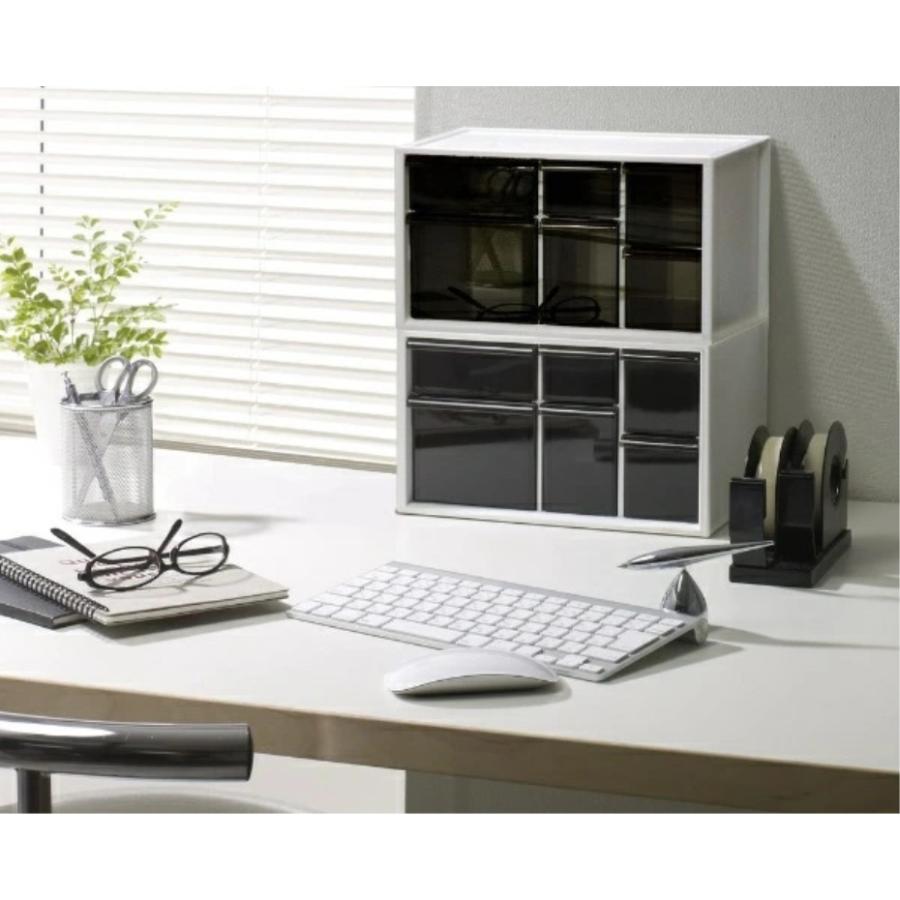 伊勢藤 ISETO 卓上小物収納 アイケース L I-453-2 ホワイト (幅28×奥行20×高さ16cm) : くらし壱番館 - 通販 - Yahoo!ショッピング