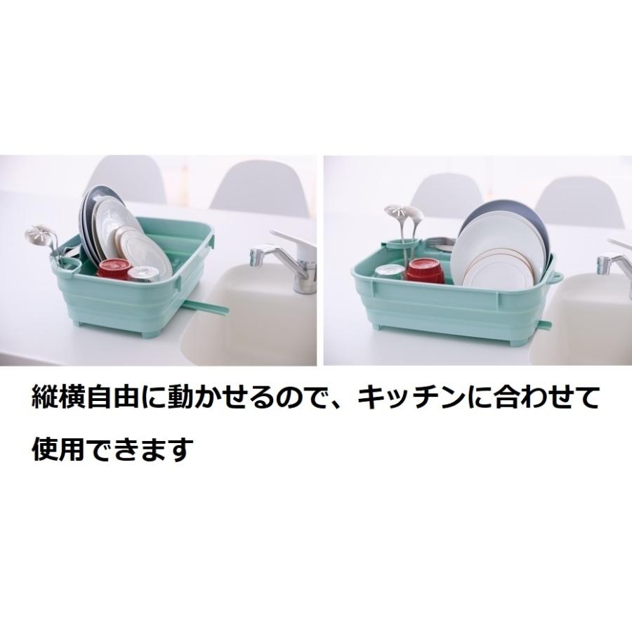 伊勢藤 ISETO おりたたみ水切りバスケット I-605 ミントグリーン (幅39.8×奥行27.6×高さ12.5cm 容量 6.8L) : くらし壱番館 - 通販 - Yahoo!ショッピング