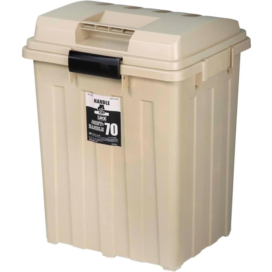 TONBO（新輝合成） トンボ 連結ハンドルペール 70 カーキベージュ(幅49×奥行41.5×高さ62cm 容量76L) : くらし壱番館 - 通販 - Yahoo!ショッピング