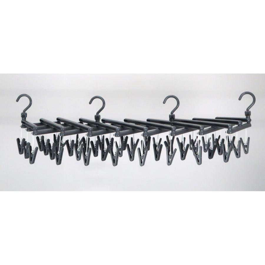 サワフジ フリーピンチャー44 洗濯ハンガー ロックグレー 44ピンチ FP-44C サイズ調整24.5〜175cm : くらし壱番館 - 通販 - Yahoo!ショッピング