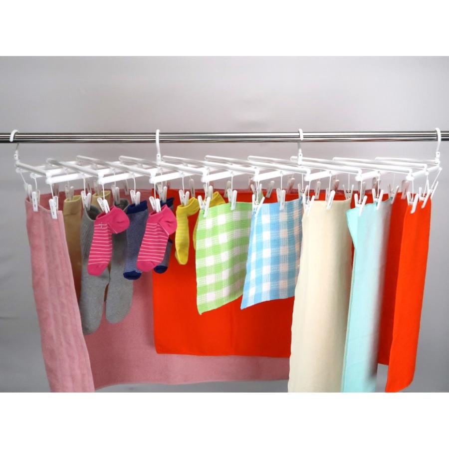 サワフジ フリーピンチャー44 洗濯ハンガー スノーホワイト 44ピンチ FP-44C サイズ調整24.5〜175cm : くらし壱番館 - 通販 - Yahoo!ショッピング