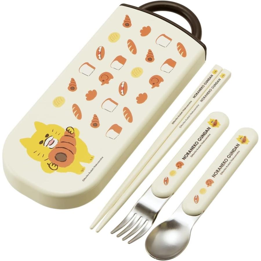 スケーター Skaterスケーター TACC2AG トリオセット ノラネコぐんだん カトラリー絵本男の子女の子 かわいい 箸 お弁当 スプーン 工藤ノリコ kodomoeポスト投函ネコポス ...