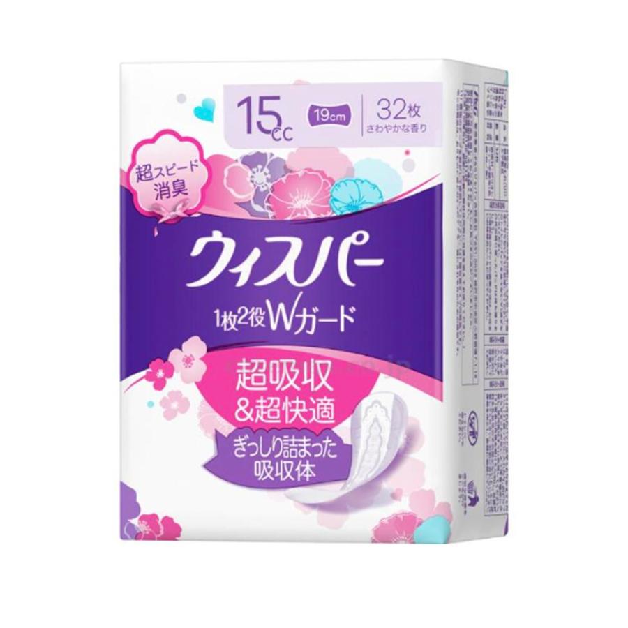 P&G ウィスパー 1枚2役Wガード 15cc 32枚入 尿とりパッド パッド 尿もれ 介護 排泄介助 超スピード吸収 超快適 大容量 P＆G : くらし快適ショップ - 通販 - Yahoo ...