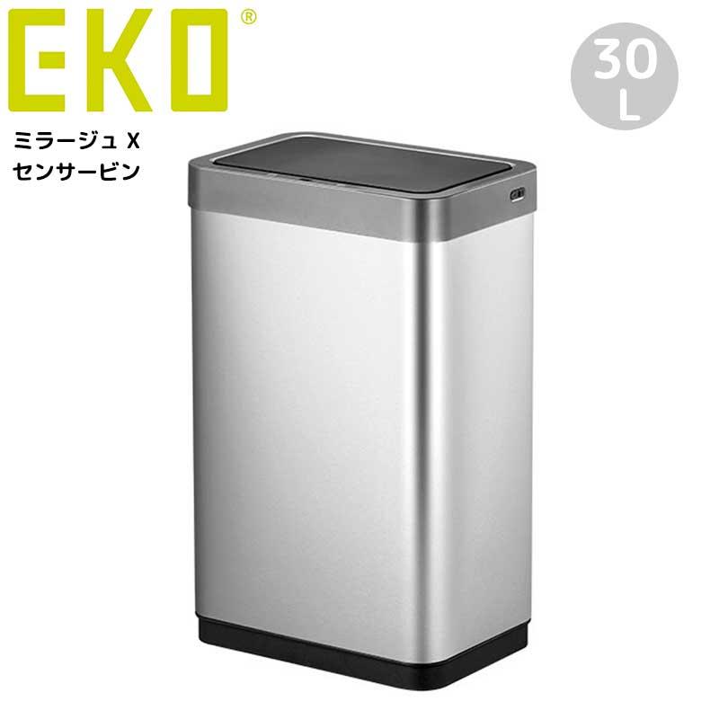 EKO ゴミ箱 センサービン ステンレス 30L ごみ箱 ふた付き インナーボックス付き ダストボックス センサーゴミ箱 コンパクト おしゃれ キッチン リビング : E-one イーワン ...