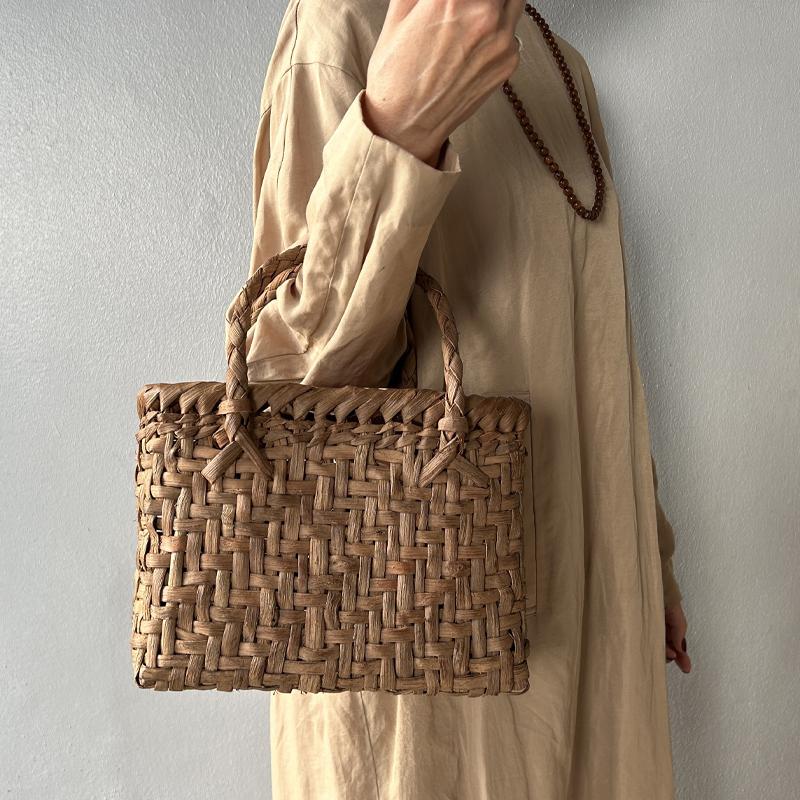 山葡萄かごバッグ 細網代（中）YB-118 長野県 純国産 作家 筒井幸彦 日本 かご 職人 手作り 1点もの ラッピング不可 : くらし舎ヤフー店 - 通販 - Yahoo!ショッピング