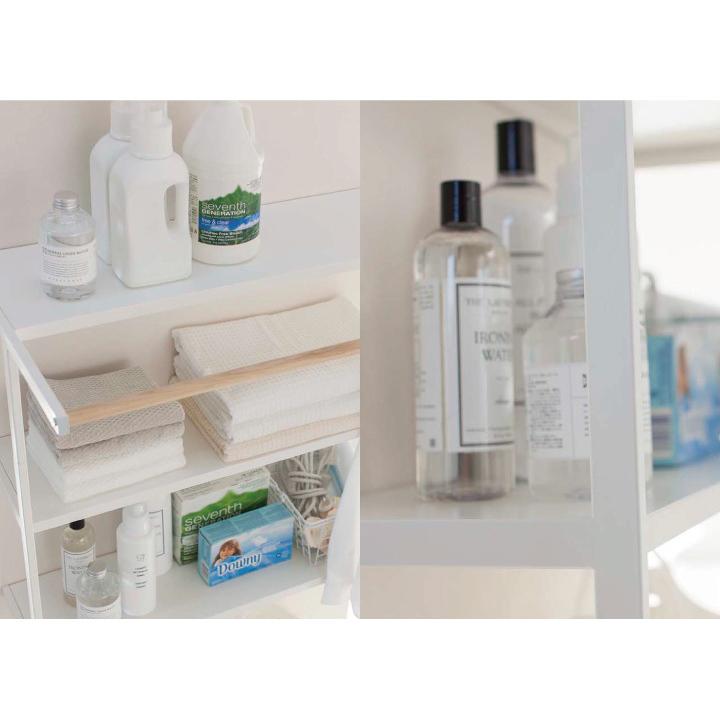 tower 立て掛けランドリーシェルフ タワー 山崎実業 ホワイト ブラック 2482 2483 : くらし屋 Yahoo!ショッピング店 - 通販 - Yahoo!ショッピング