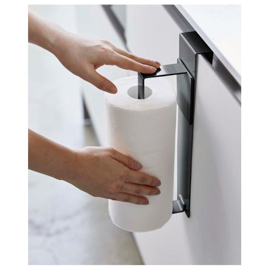 tower シンク扉キッチンペーパーホルダー タワー 山崎実業 キッチンペーパー 大判サイズ 収納 ホルダー ホワイト ブラック 5696 5697 : くらし屋 Yahoo!ショッピング店 ...