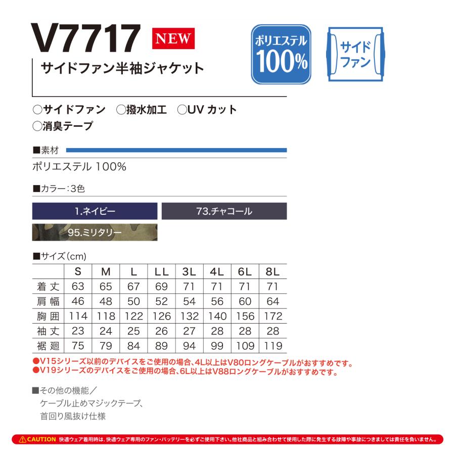 サイドファン半袖ジャケット V7717 (服単品) S~4L 村上被服 鳳皇 HOOH 快適ウェア 作業着 作業服 撥水 消臭 UVカット : Pro Depot - 通販 - Yahoo ...